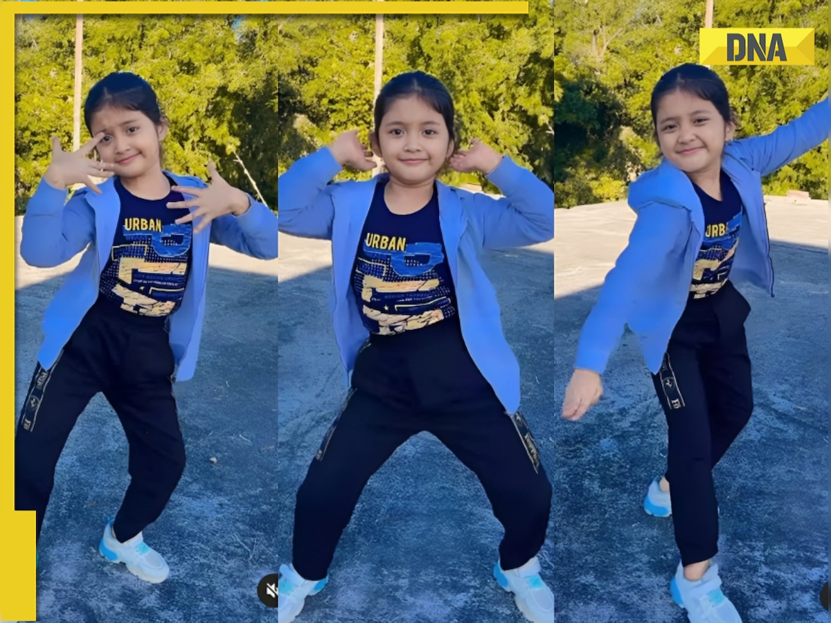 Adorable little girl aces Gulabi Sharara dance step, video goes crazy viral