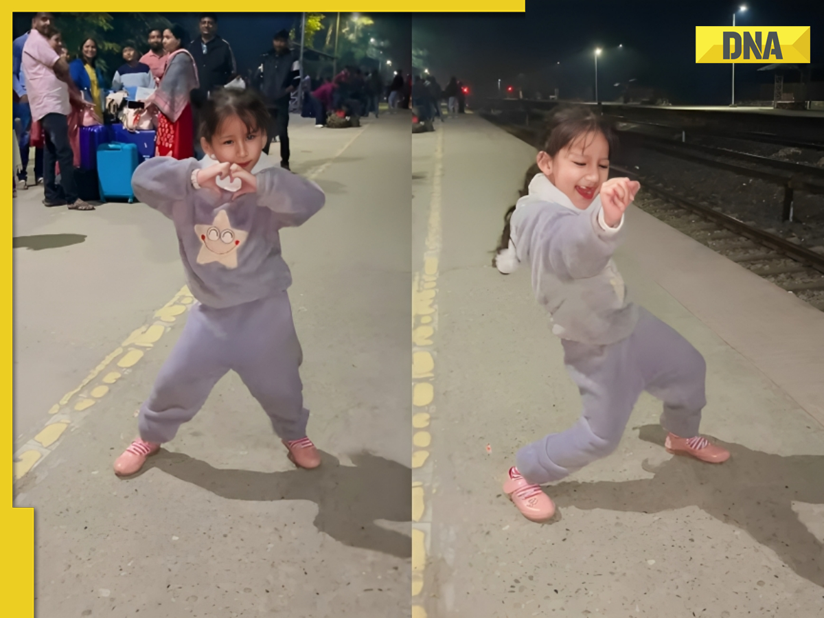 Little girl dances her heart out to 'Ooee Baba' on railway platform ...