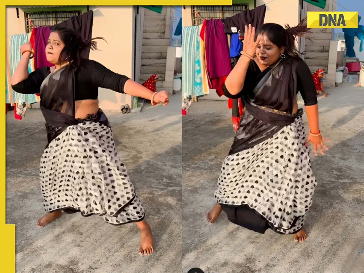 Viral video: Saree-clad woman's enchanting dance to 'Rang Rara Riri Rara' wows internet, watch