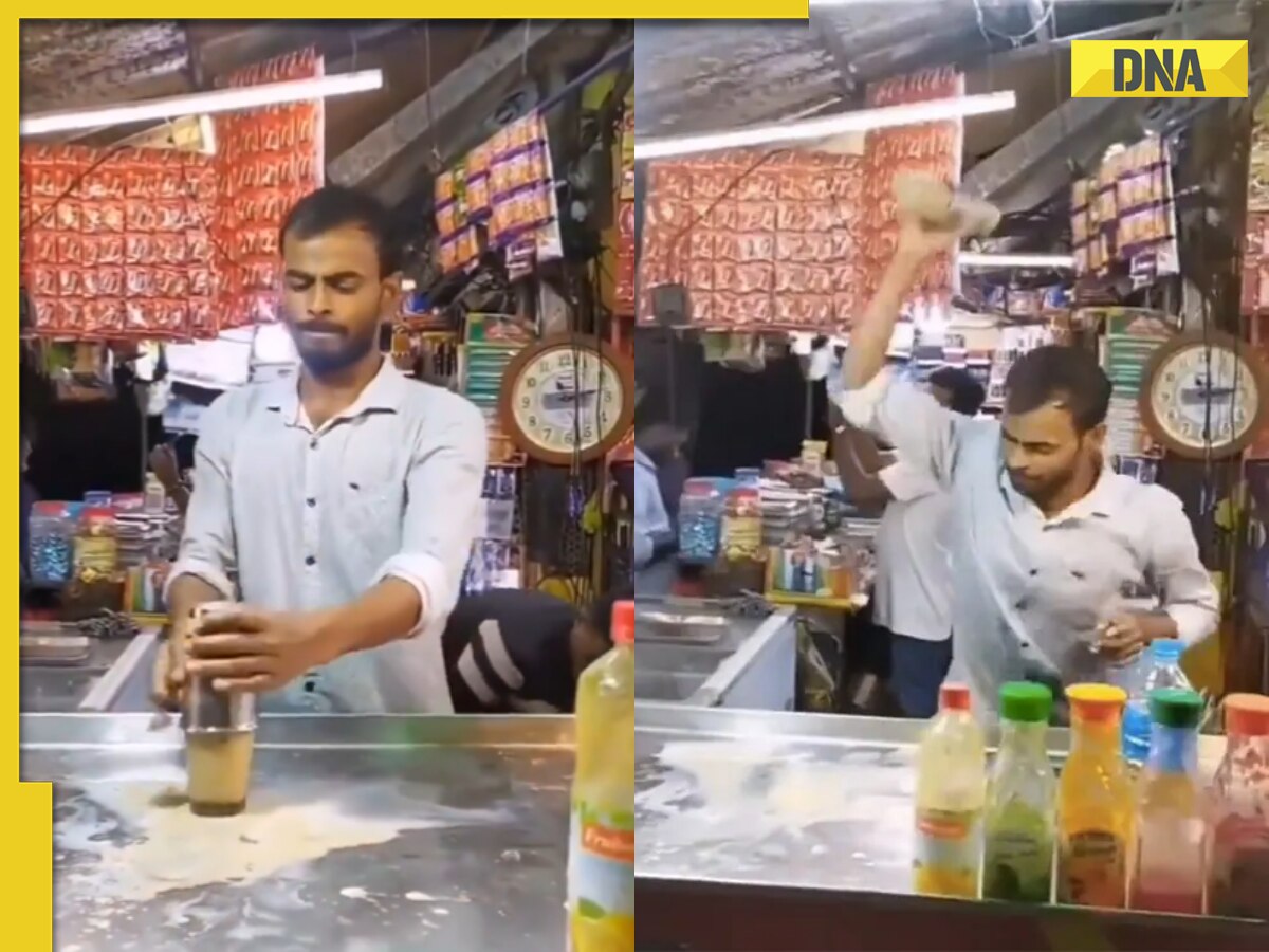 Viral video: Street vendor's mesmerizing drink-mixing skills wows internet