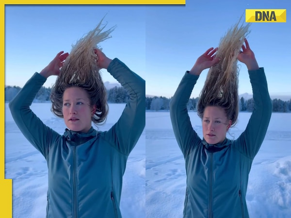 Viral video: Swedish influencer flaunts her frozen hair in -30°C ...