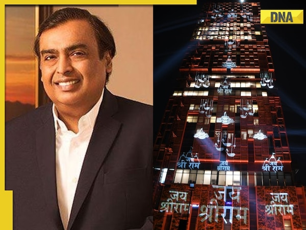 Mukesh Ambani's house Antilia decorated with Lord Ram artwork ahead of ...