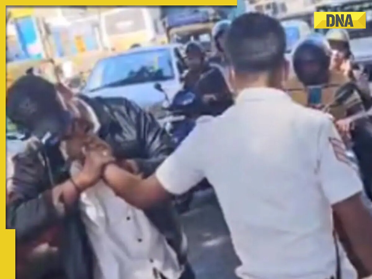 Helmetless rider bites traffic cop's fingers in Bengaluru, video goes viral
