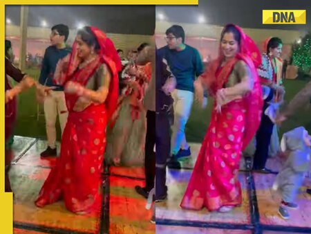 Viral video: Saree-clad woman's sizzling dance to Haryanvi song wows ...
