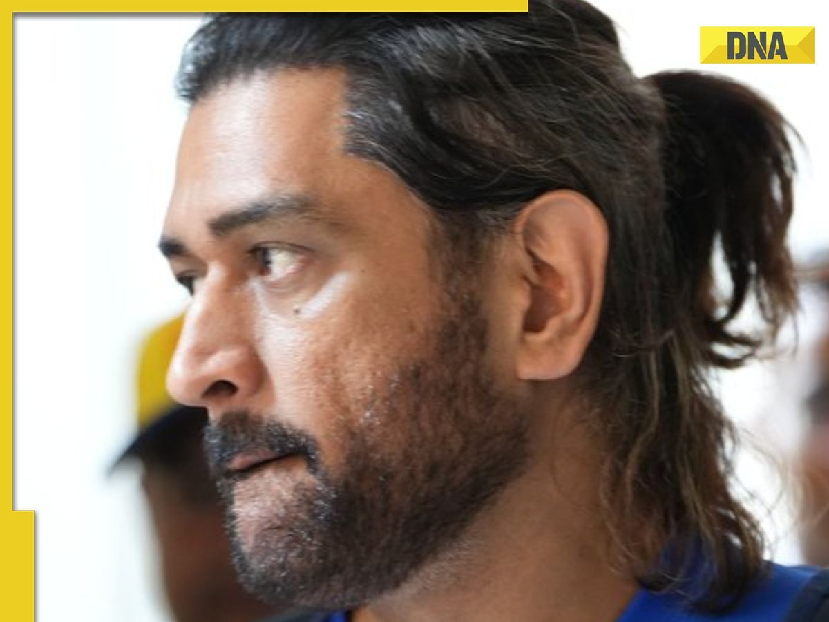 IPL 2024: MS Dhoni gets a new hairstyle ahead of CSK vs SRH match ...