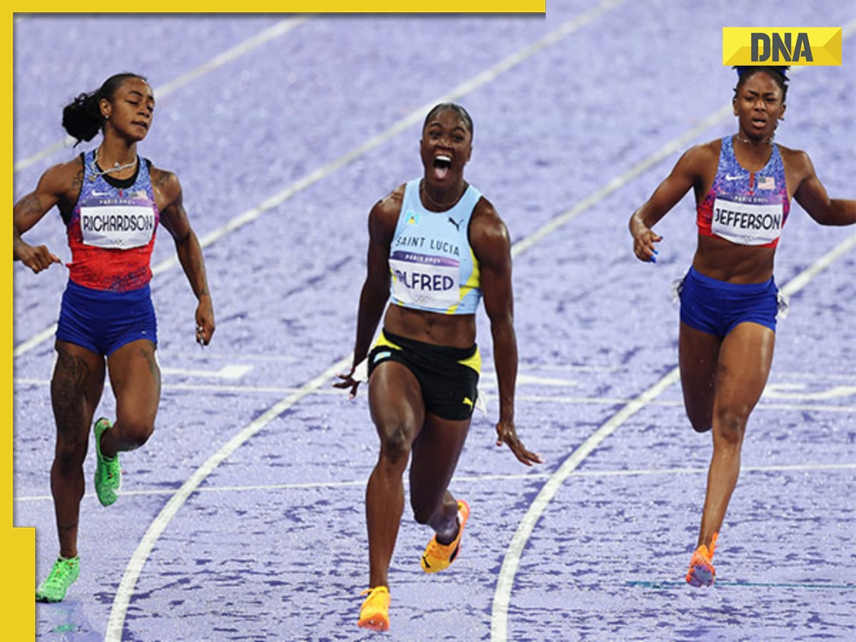 Julien Alfred wins gold at Paris Olympic's women's 100 m, earns first ... Julien Alfred wins gold at Paris Olympic's women's 100 m, earns first ...
