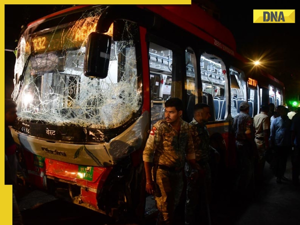 Mumbai BEST bus crash: CCTV shows driver collecting backpacks, jumping ...
