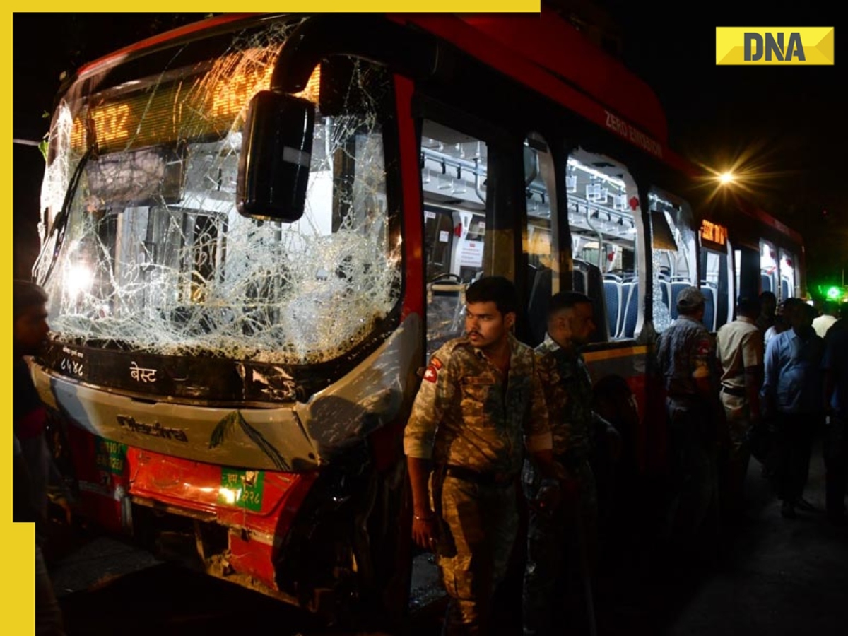 Mumbai BEST bus crash: CCTV shows driver collecting backpacks, jumping ... Mumbai BEST bus crash: CCTV shows driver collecting backpacks, jumping ...