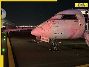 Two Delta Jets collide at NYC's LaGuardia Airport, videos show wings crashing cockpit of another ...