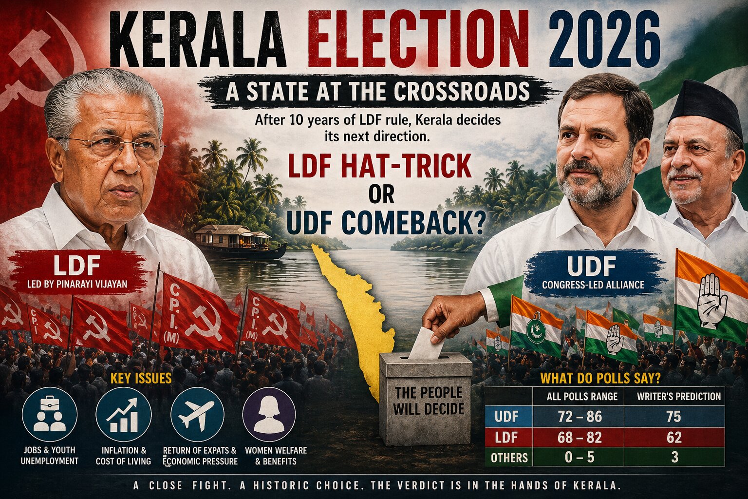 Kerala Election 2026: Can UDF defeat LDF after 10 years of Pinarayi ...
