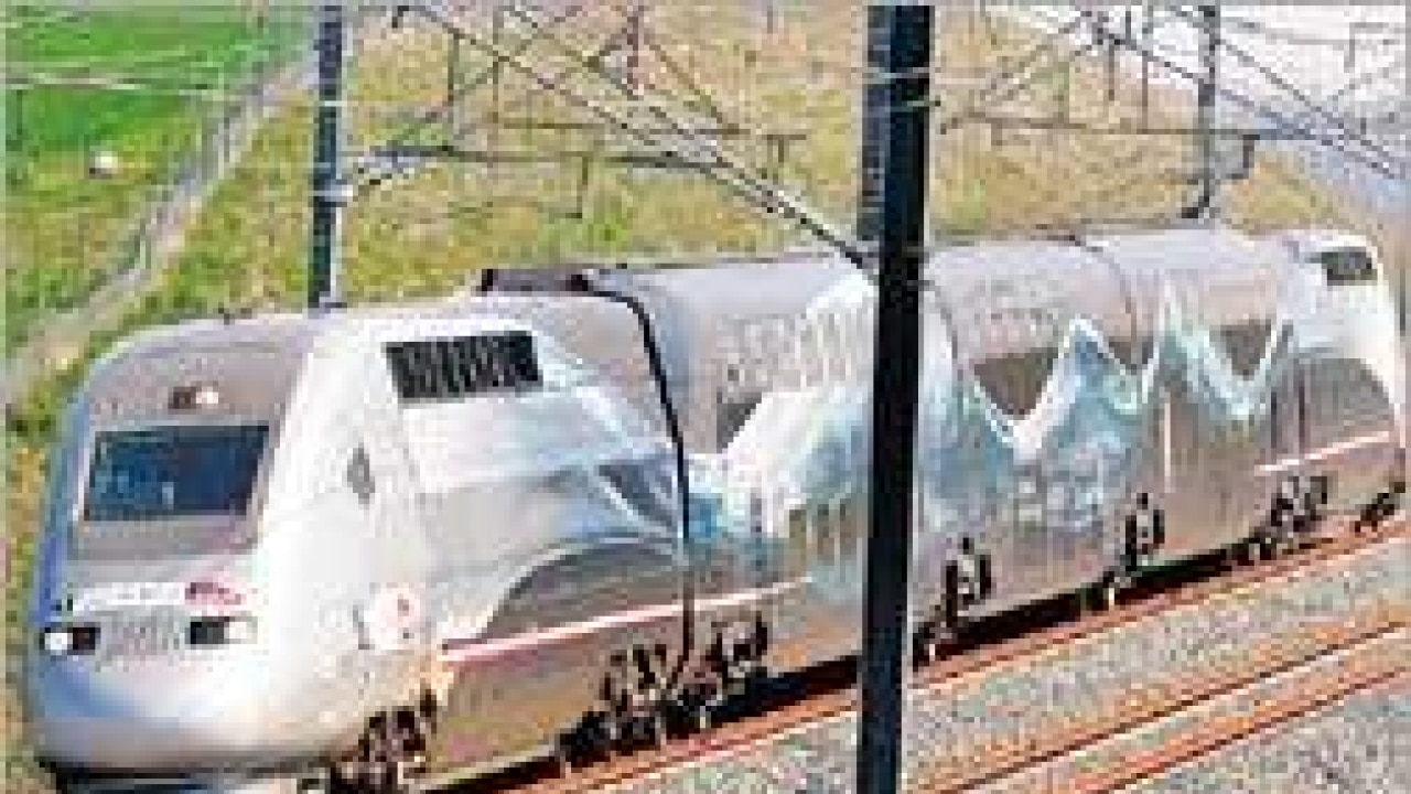French TGV train breaks world's rail-speed record