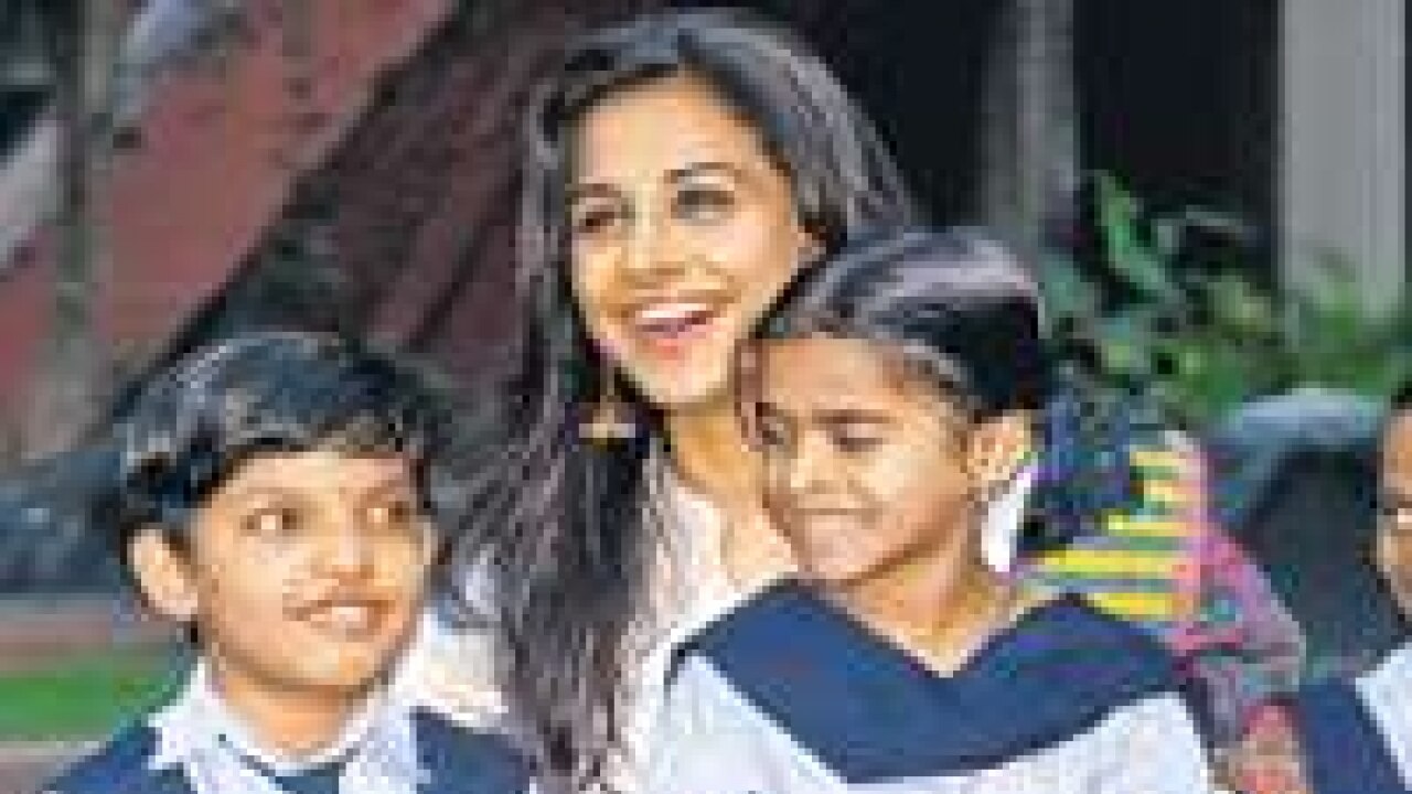 Vidya's charitable side