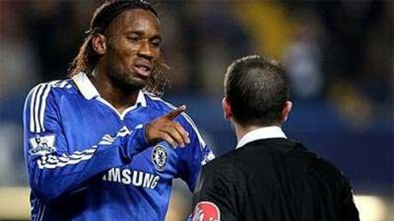 Eight-year-old son reprimanded Drogba for his infamous rant at referee