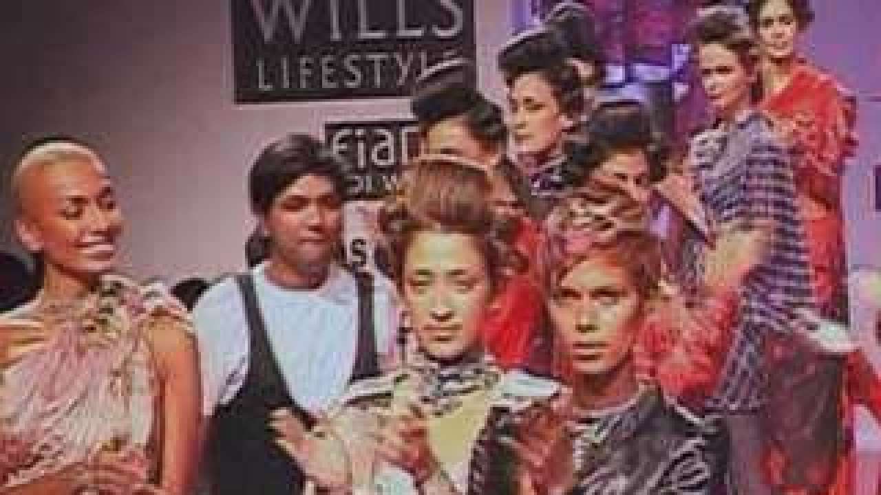 Ritu Kumar's collection rules ramp on first day of India Fashion Week