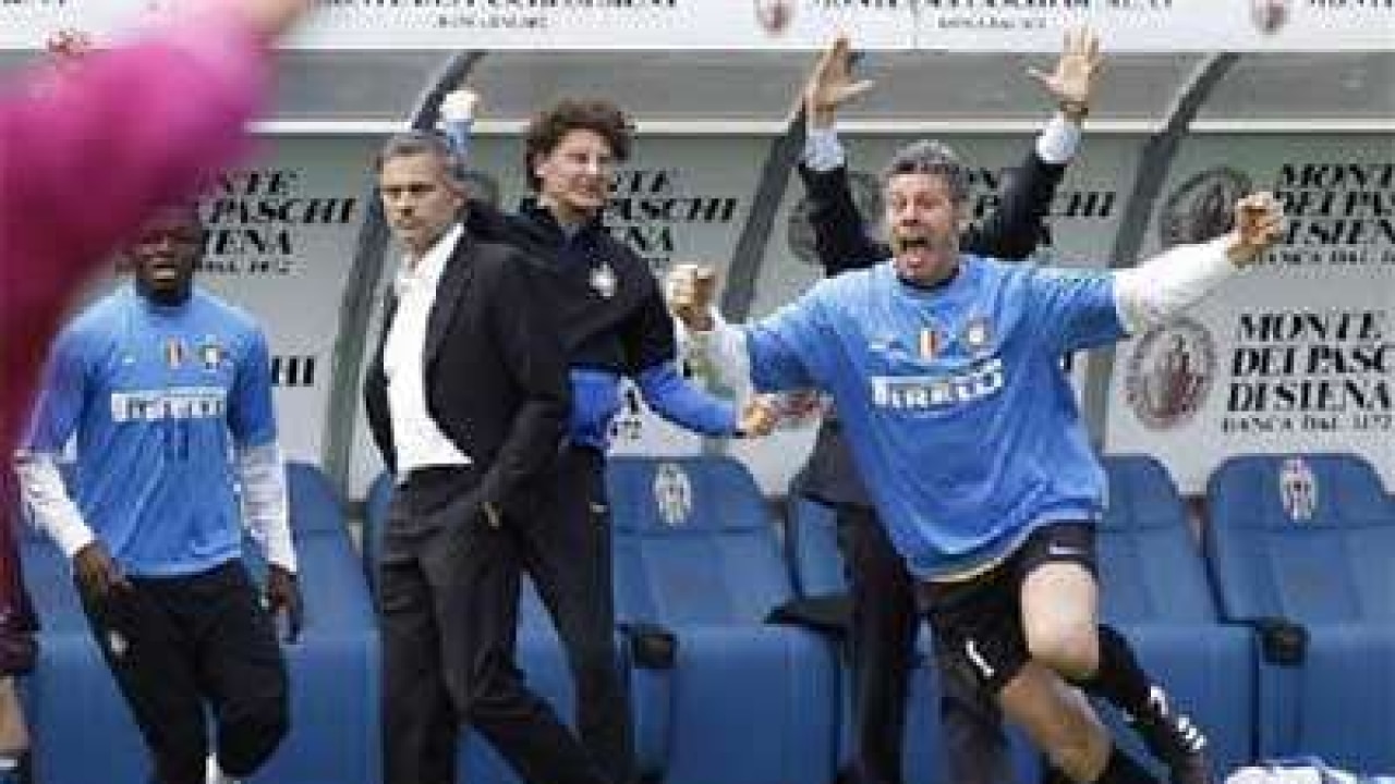 Tearful Jose Mourinho stays silent as Inter Milan complete double
