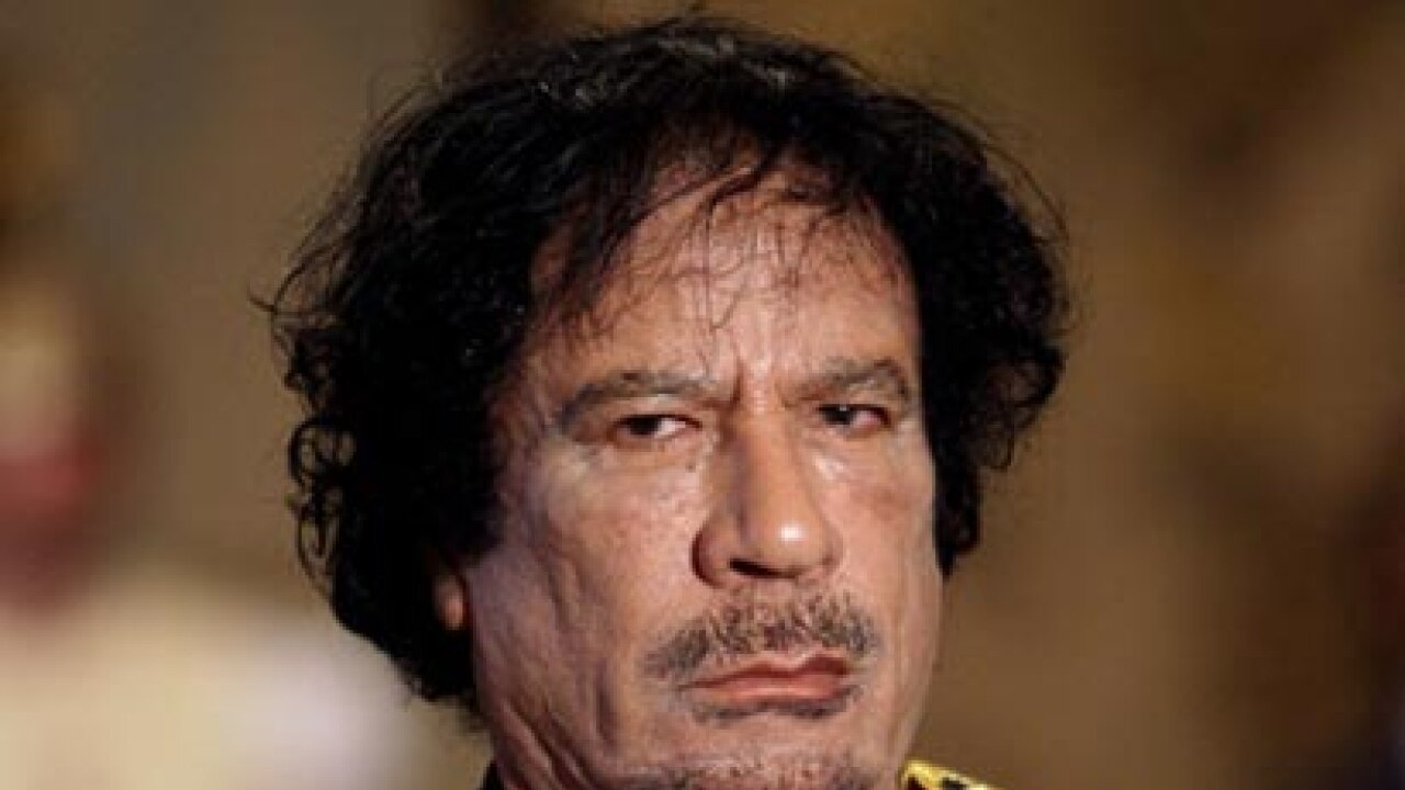 Muammar Gaddafi says fighting terrorism; raps lack of help