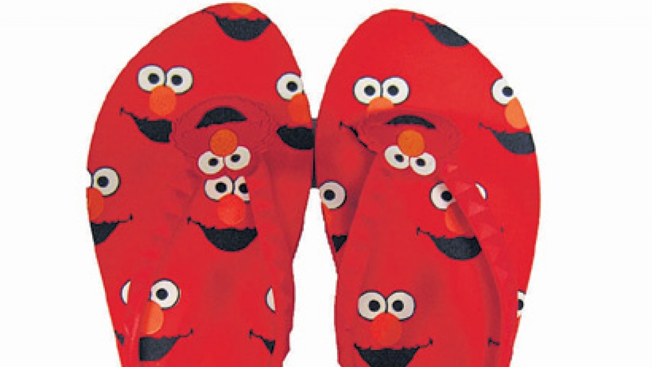 Colourful, funky flip-flops 'in' this season