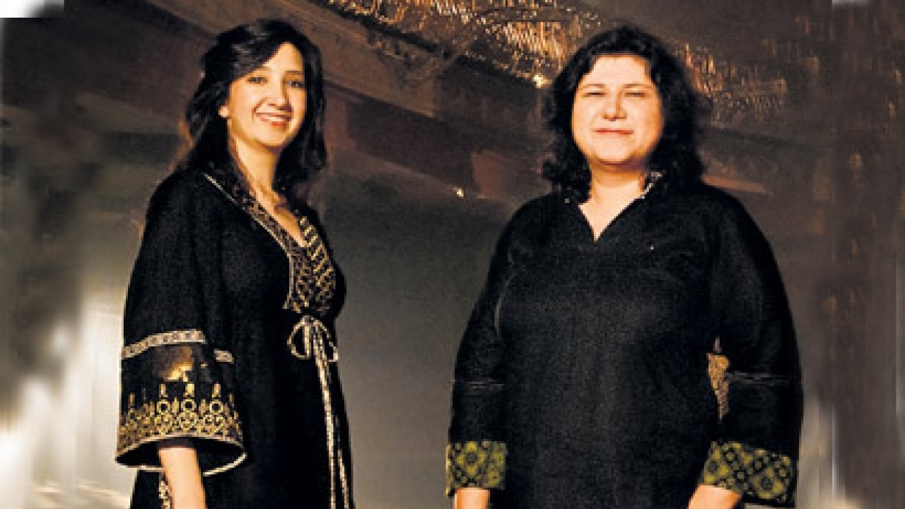 The enchanting cousins: Zebunnia Bangash and Haniya Aslam