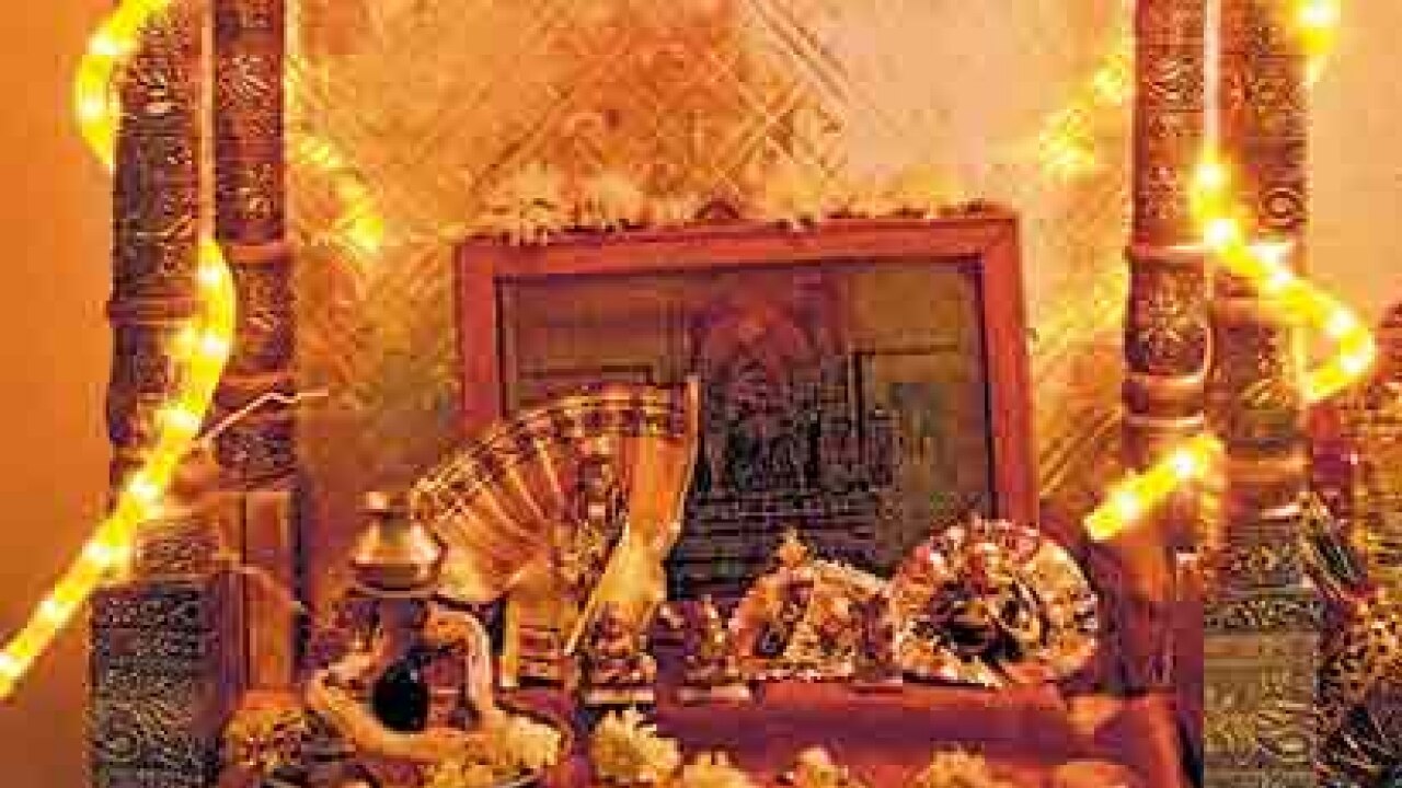 Accommodating puja space in small houses