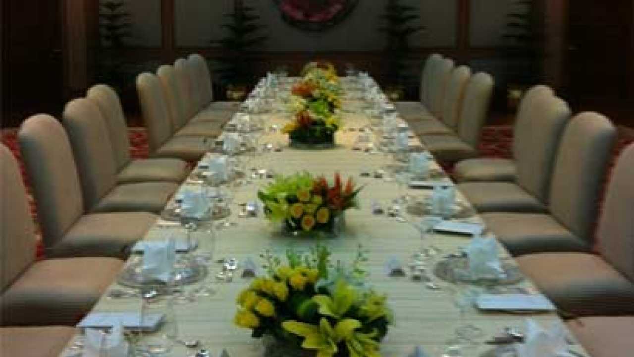 Table for 20 at PM's luncheon for Zardari