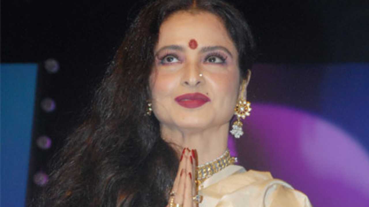Rekha takes oath in Rajya Sabha