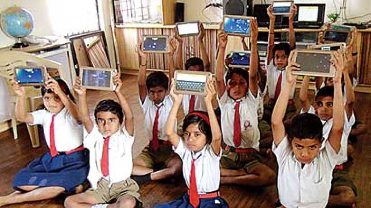These Zilla Parishad (ZP) schoolkids use tablets with ease