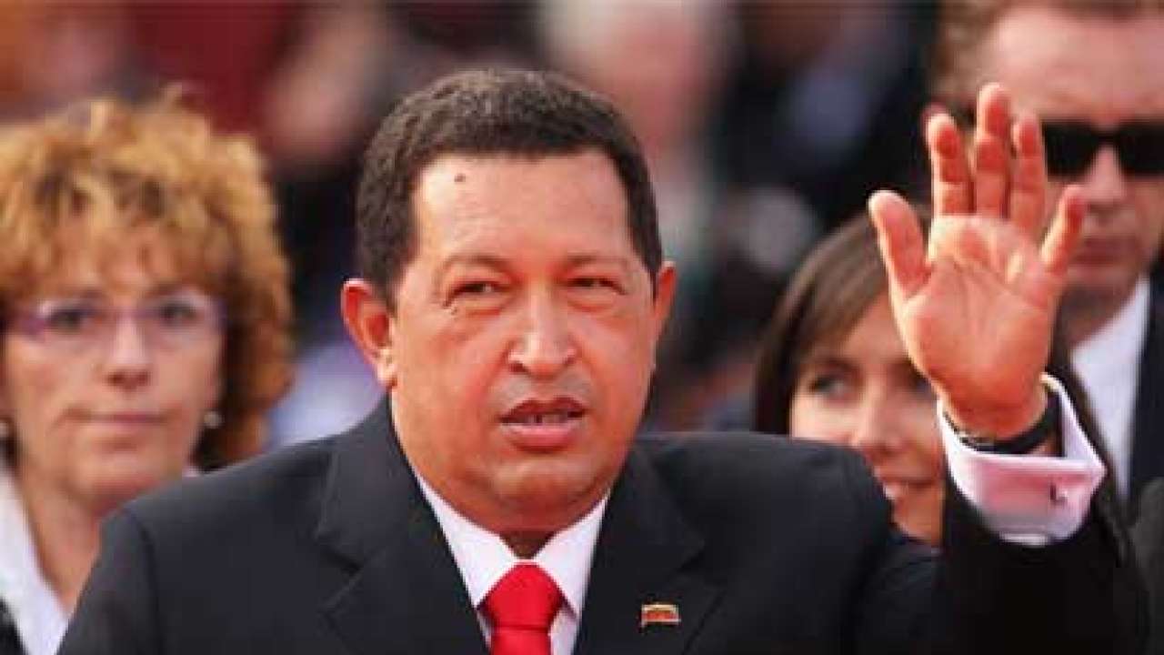 New cartoon of Hugo Chavez in heaven mocks Uncle Sam and US