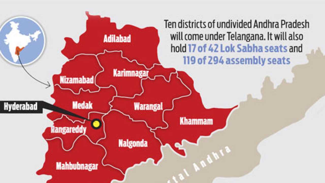 Cabinet approves creation of Telangana as 29th state; Hyderabad to be ...