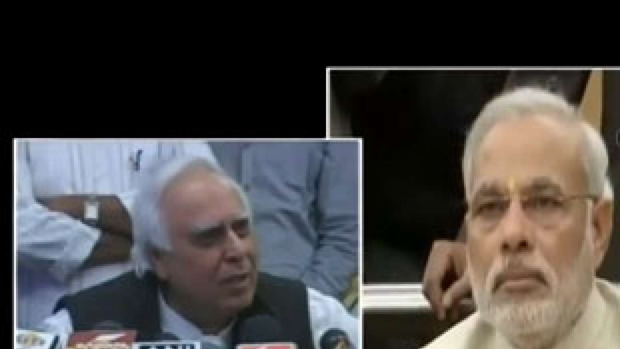 Kapil Sibal recites poem for Narendra Modi