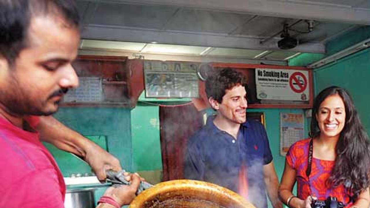 India in a chai cup for documentary makers Resham Gellatly and Zach Marks