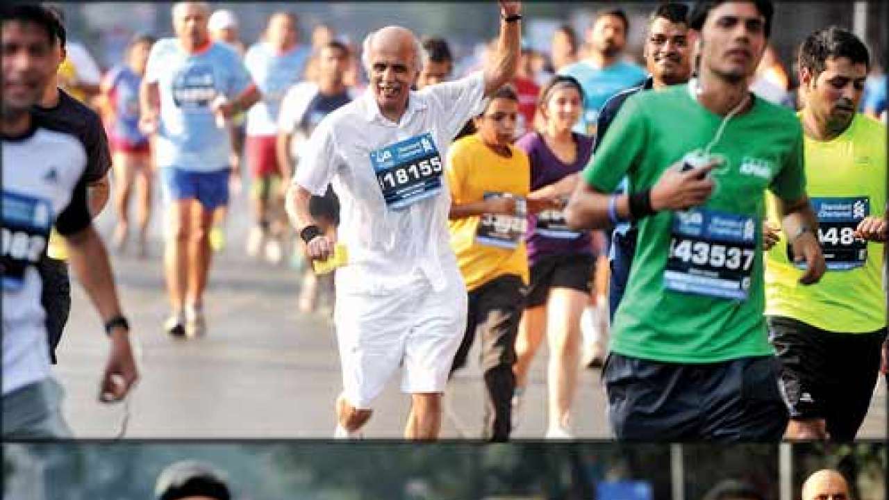 Mumbai marathon: Runners at heart keep pace