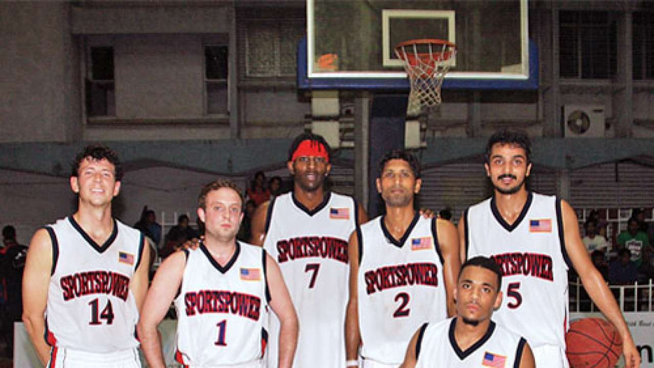Indians don American jersey for basketball