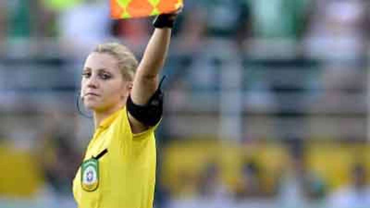 Brazilian flag waving female assistant referee becomes internet sensation