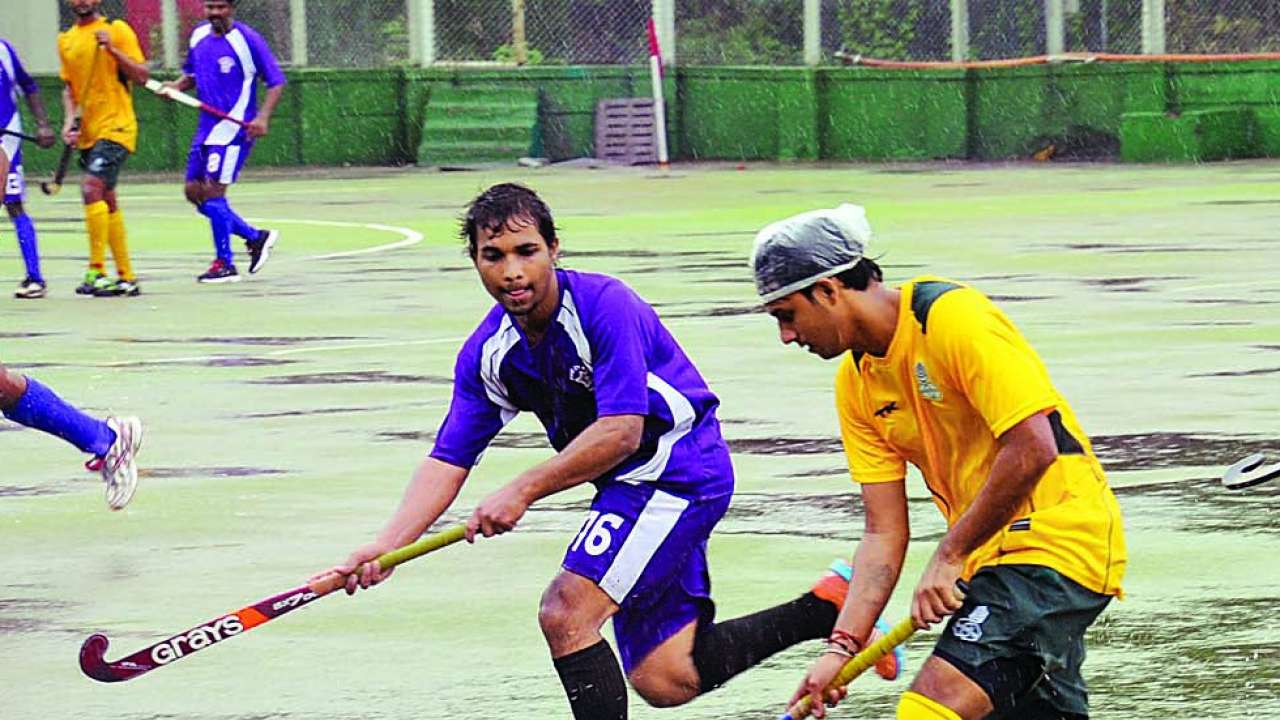 Scanty rains dampens hockey monsoon tournament Scanty rains dampens hockey monsoon tournament