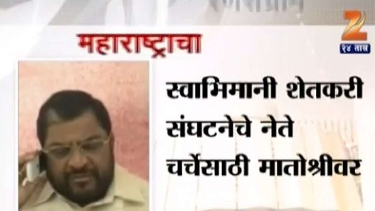 Swabhimani Shetkari Sanghatana leader Raju Shetti meets Uddhav ...