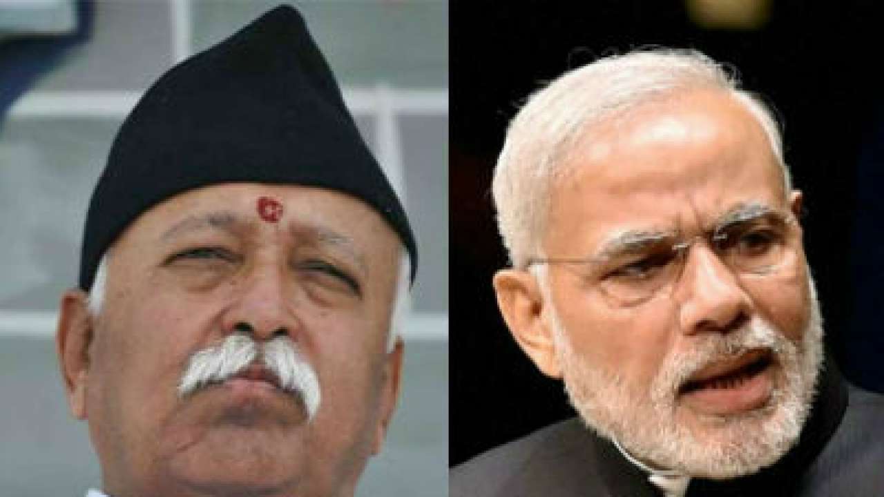 Narendra Modi and Mohan Bhagwat strum similar notes