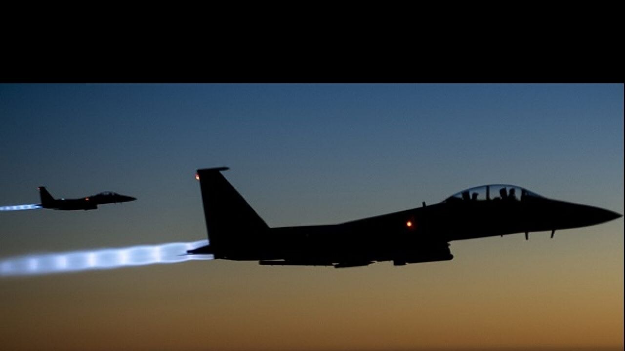 US led forces conduct 20 air strikes against Islamic State