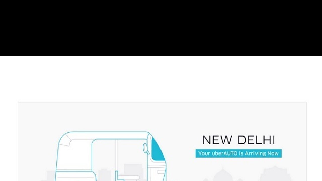 Uber introduces UberAuto for hailing auto rickshaws in Delhi