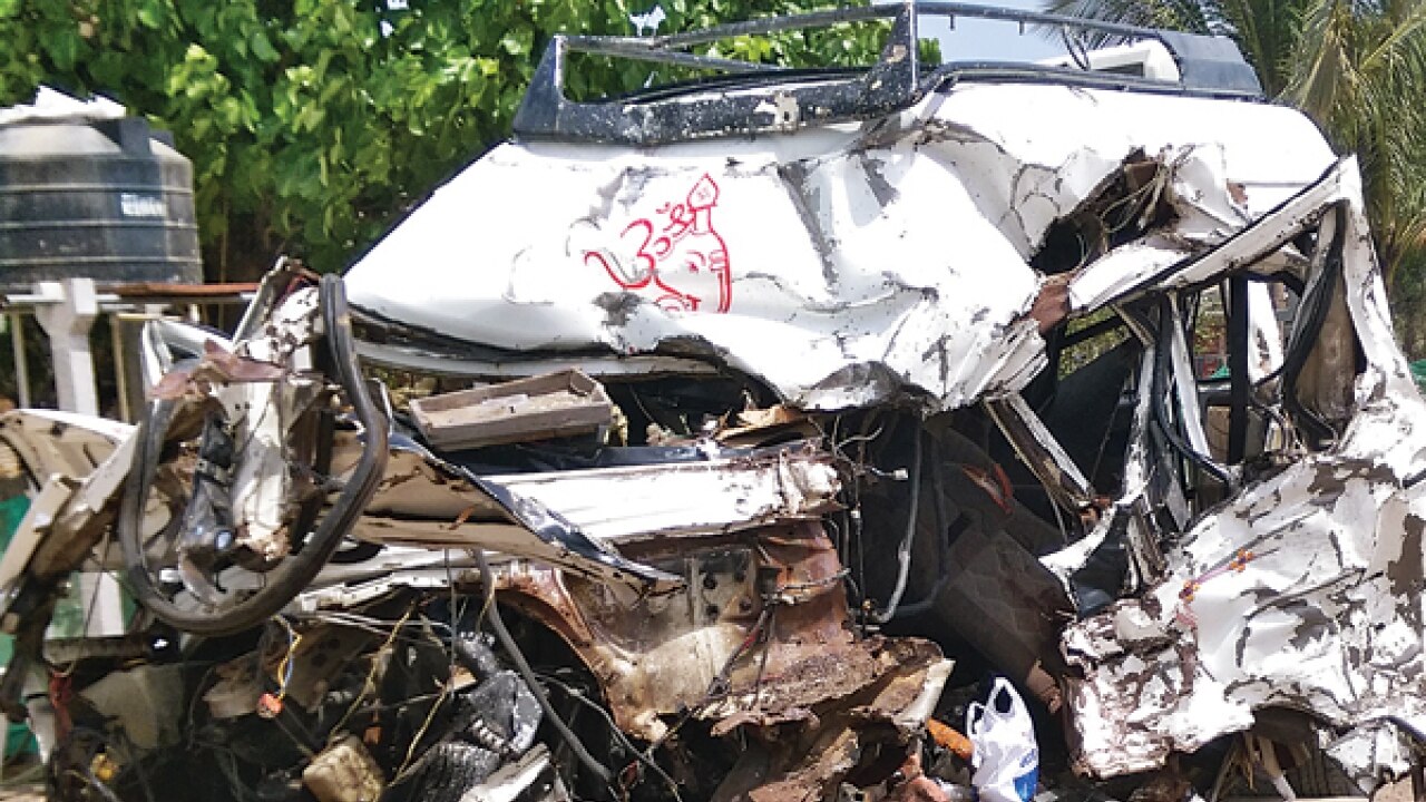 Split second snooze by mini bus driver proves fatal, 11 dead