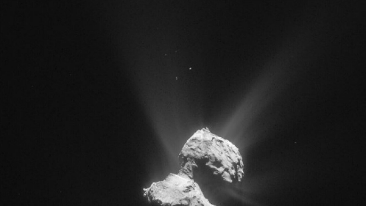Rosetta probe provides surprising discovery about comet's atmosphere Rosetta probe provides surprising discovery about comet's atmosphere