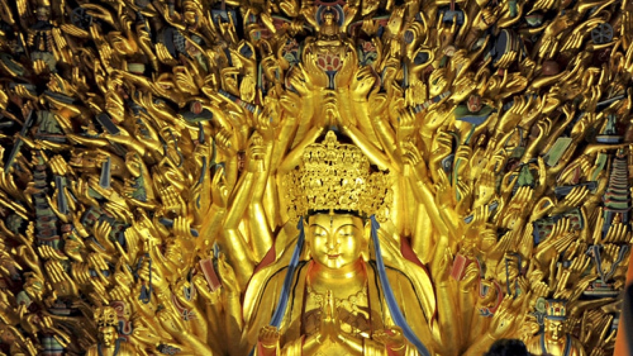 China unveils 800-year-old Buddha statue with 1,000 hands, after 7 ...