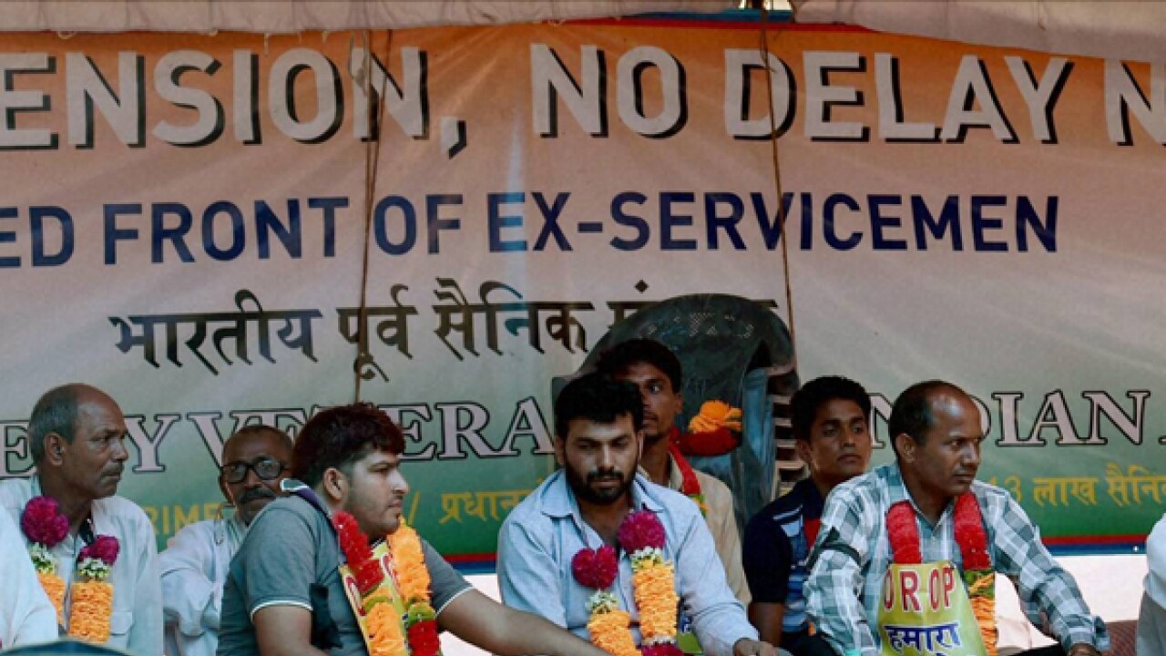 Ex-servicemen protest in Mohali against delay in implementations of OROP