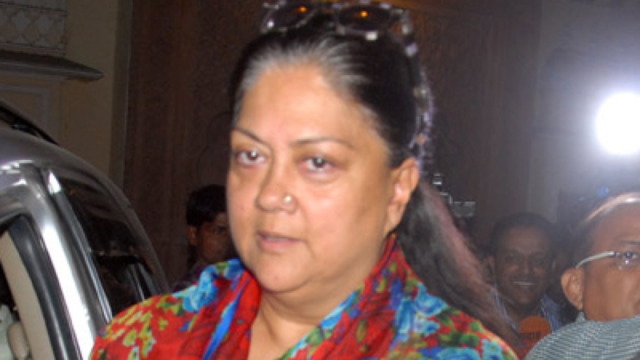 Rajasthan CM Vasundhara Raje calls for 'politics of development' in ...