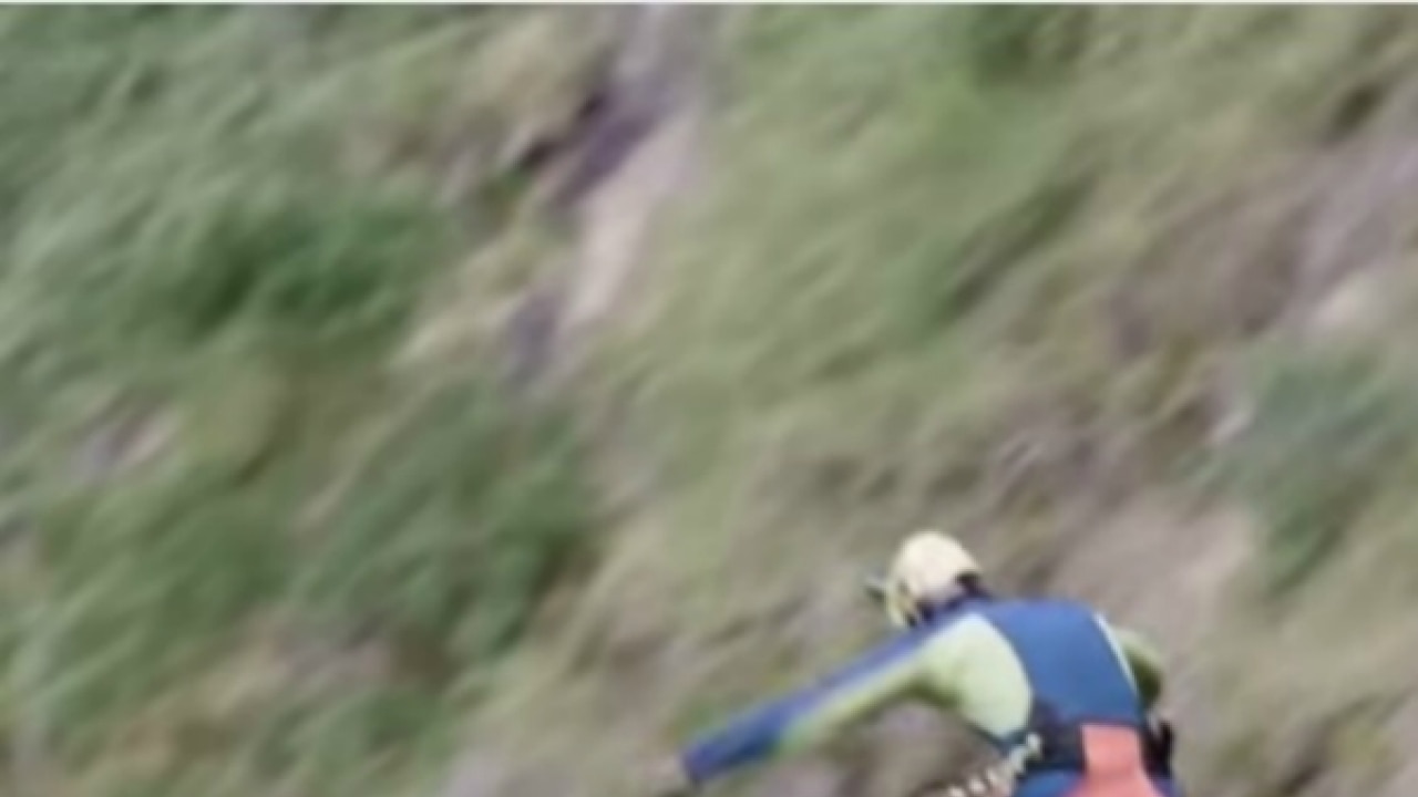 Watch: Daredevil breaks world record by jumping off 59 metre cliff in ...