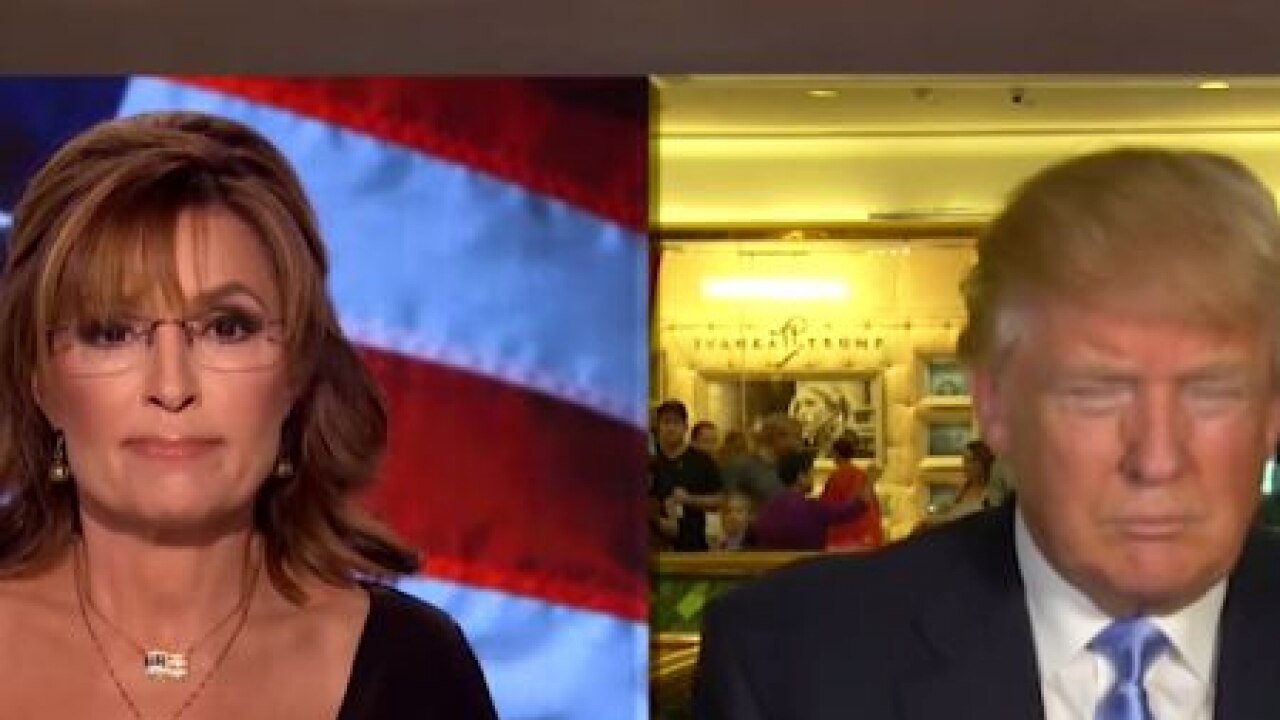 Watch: Get a room you two! Sarah Palin gushes over Donald Trump in inteview