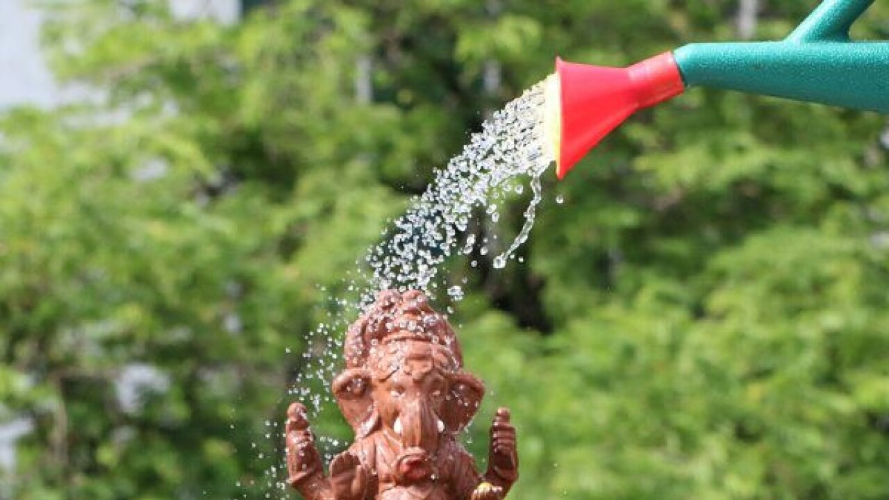 Watch: How a sculptor makes a Ganesh idol that grows into a tree