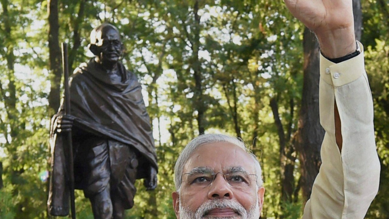 PM Modi unveils bust of Mahatma Gandhi in Kyrgyzstan, says his ideas ...