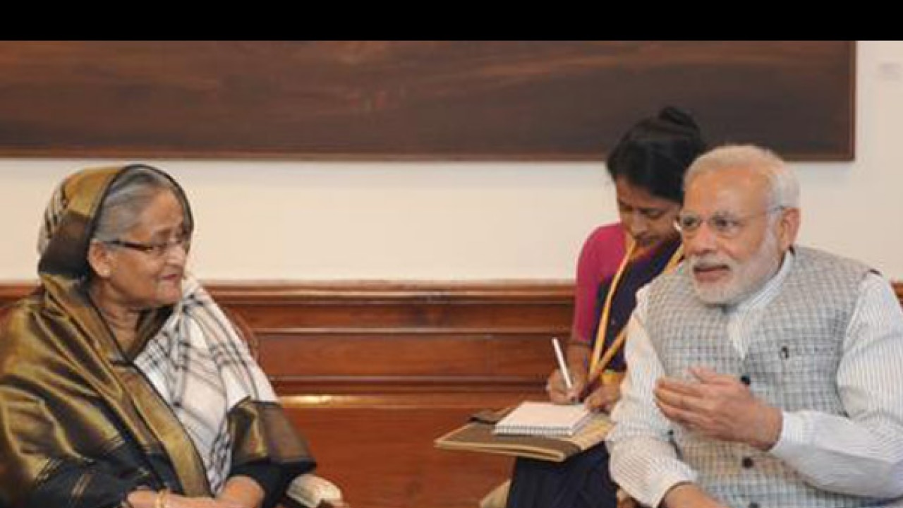 PM Narendra Modi meets Bangladesh PM Sheikh Hasina