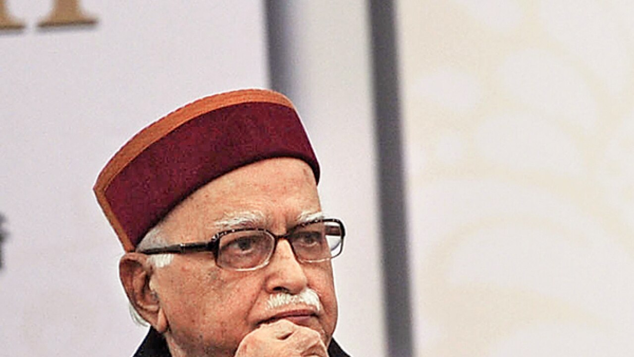LK Advani condemns intolerance a second time in two days