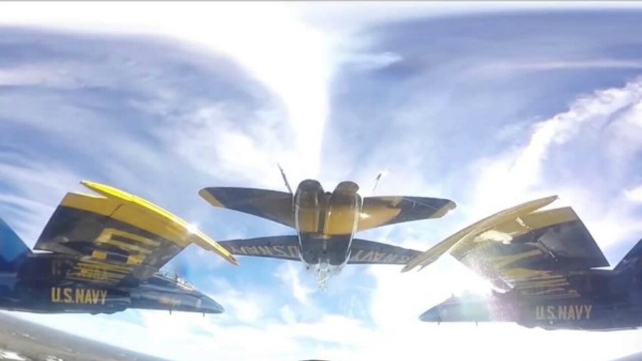 Watch: A virtual thrill ride with the Blue Angels fighter jets